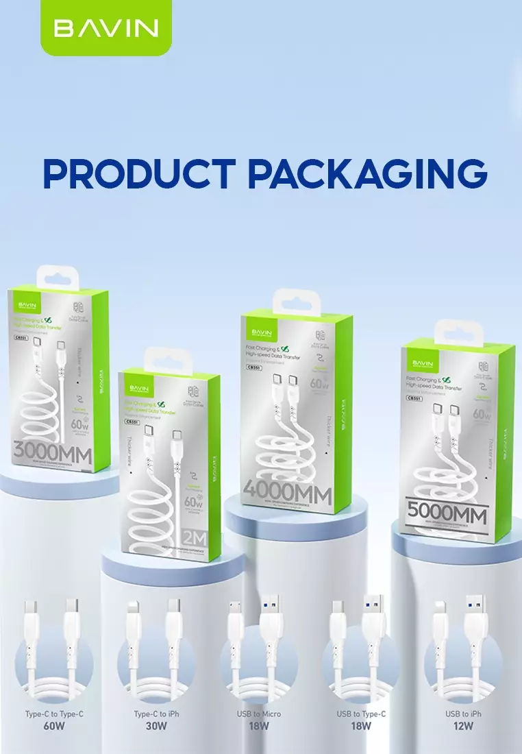 Buy BAVIN Bavin CB351 18W Data Cables 5 Meters Interface with Fast ...