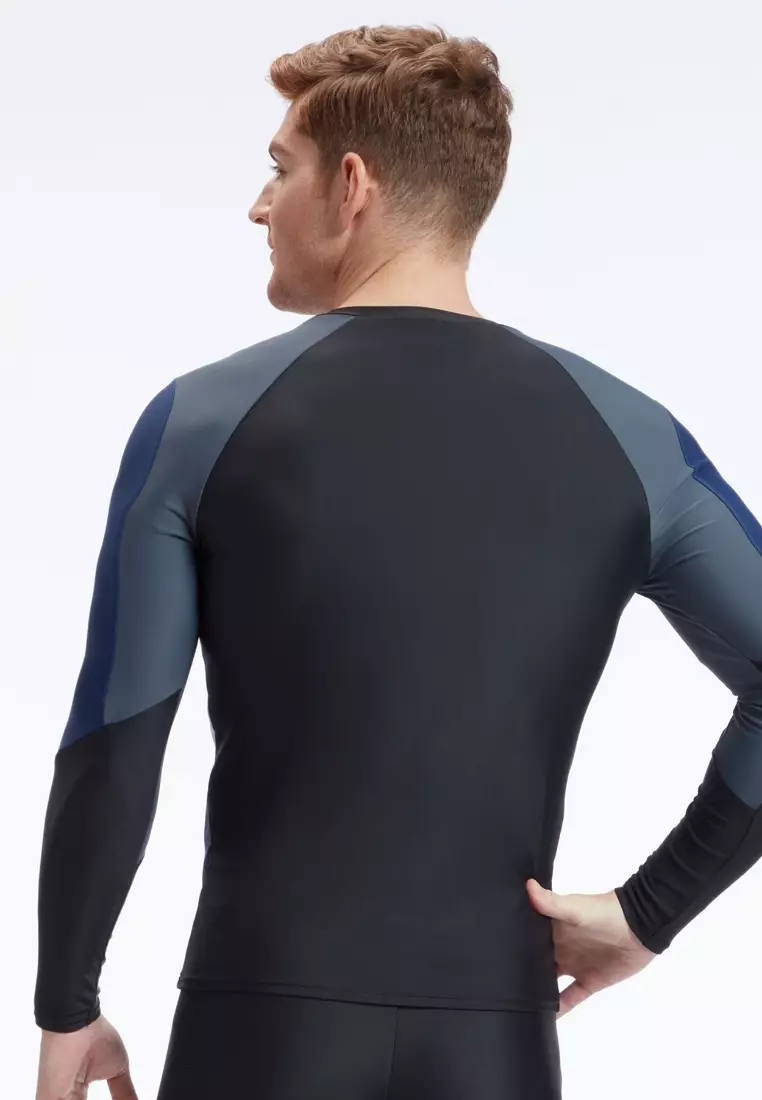 Buy Sunseeker Manner Raglan Black Long Sleeves Rash Guard 2026 Online ...
