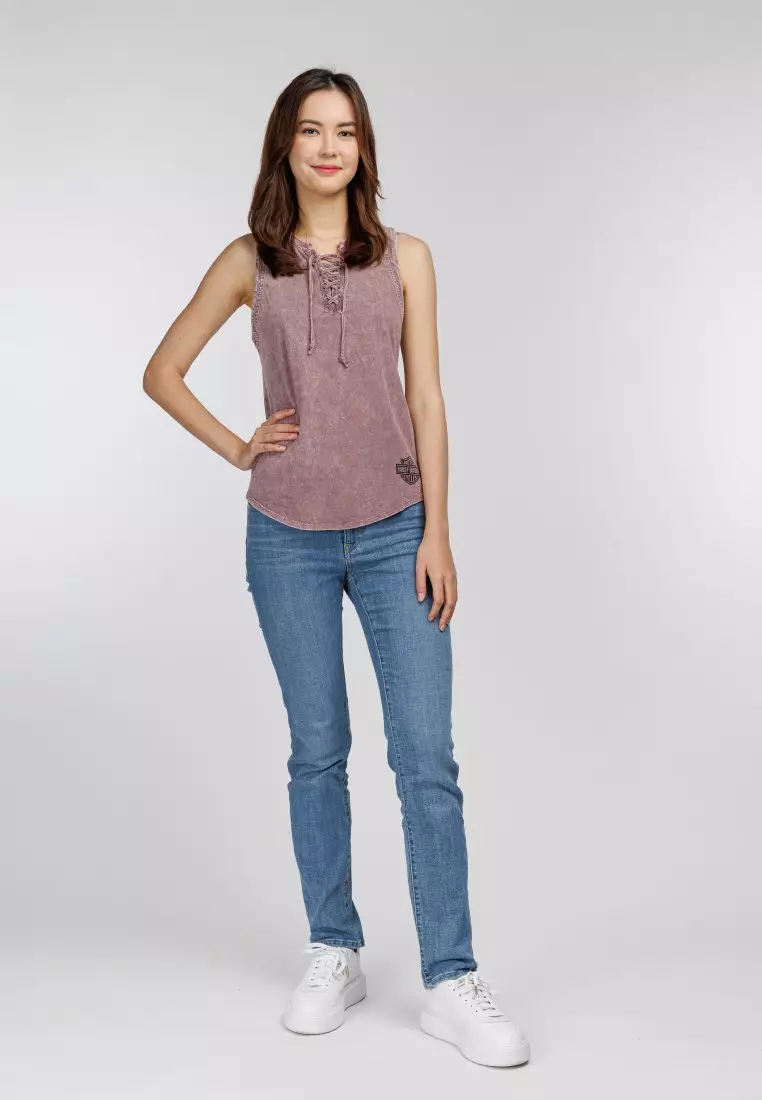 Buy Harley-Davidson Harley-Davidson Throttle Lace-Up Tank 2025 Online ...