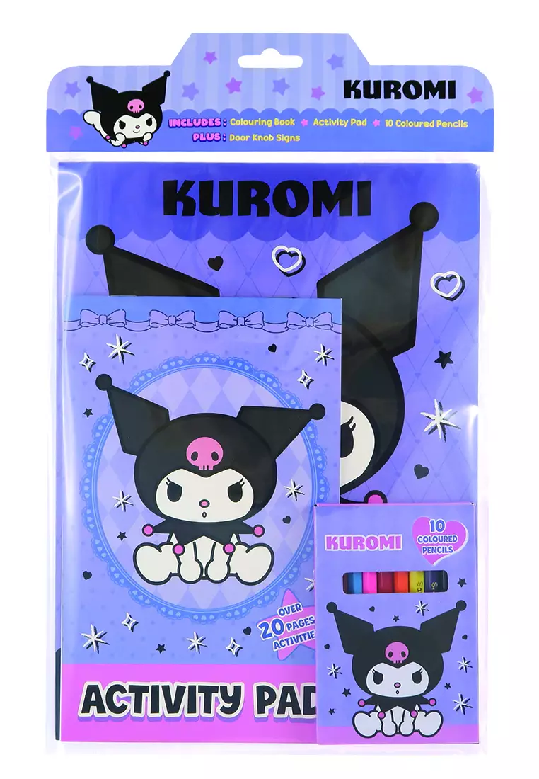 Buy Kuromi Cute Activity & Coloring Book With Color Pencil Set (9269 ...