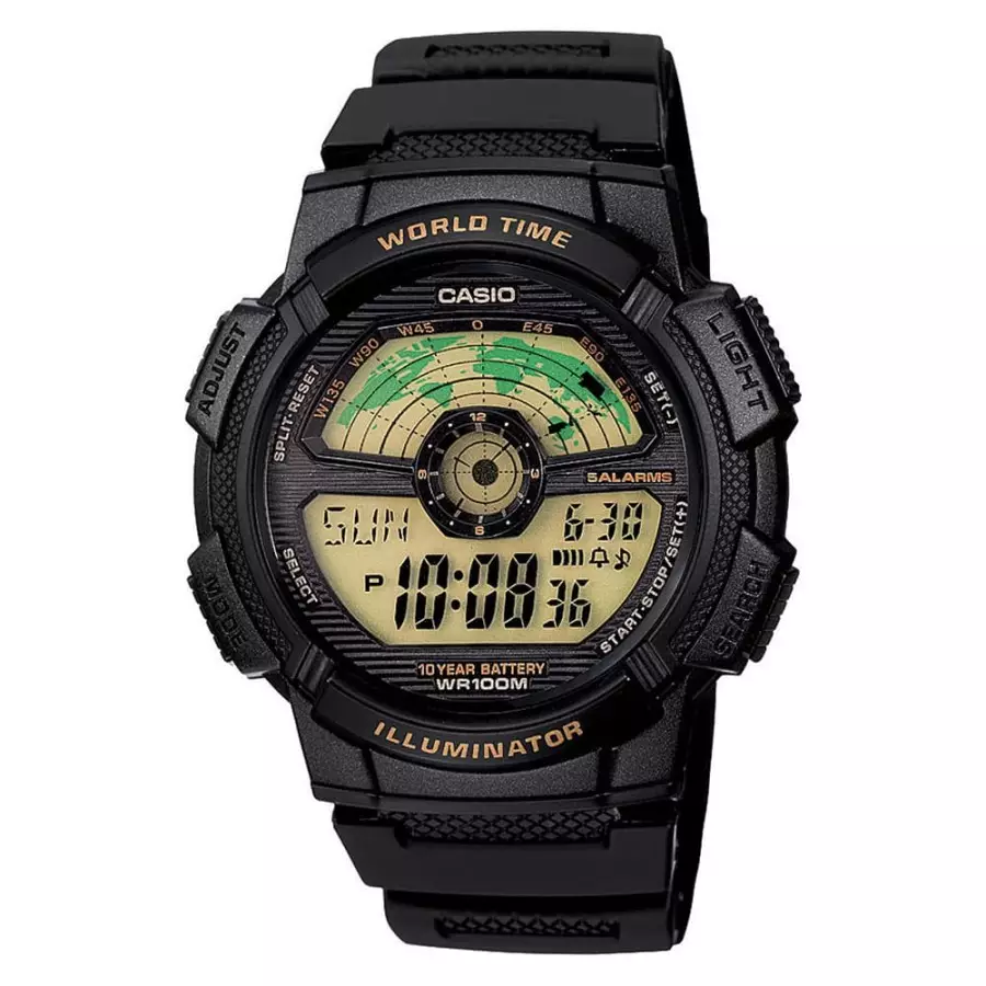 Jual Casio Casio AE-1100W-1BVDF Hitam Karet Hitam Cowok Original 2025 | ZALORA Indonesia