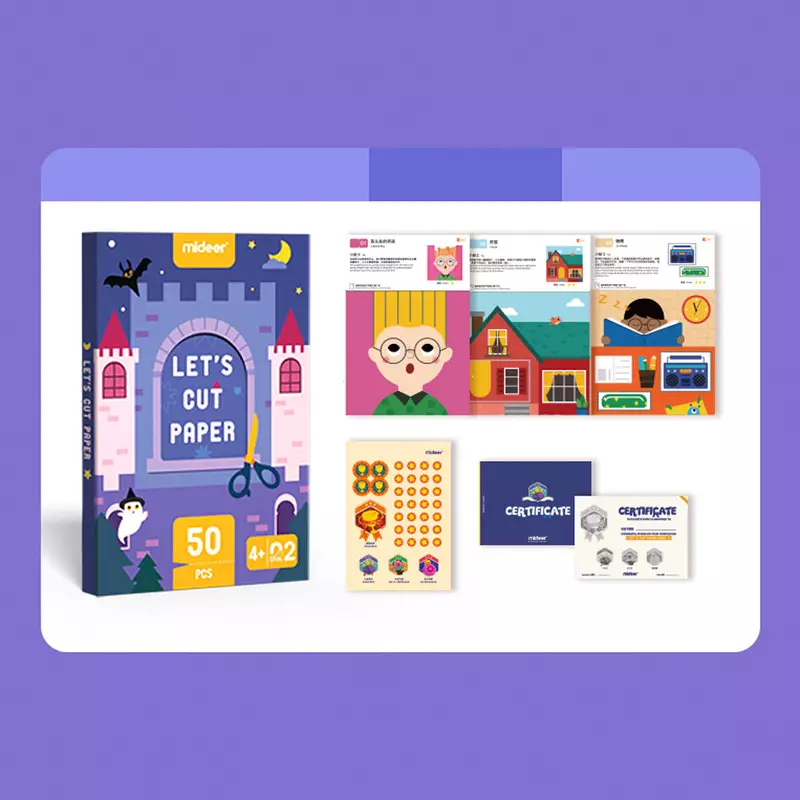 Jual ELC Mideer Lets Cut Paper (Middle) - Buku Edukasi Menggunting Anak ...