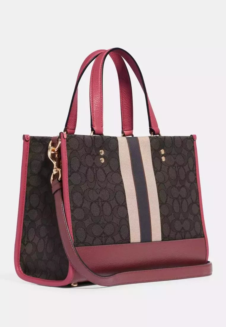 Jual Coach Coach Dempsey Carryall Bag In Signature Jacquard With Stripe ...