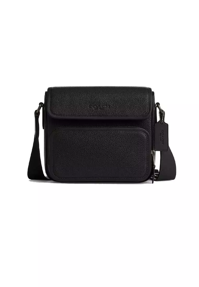 Buy Coach Sullivan Flap Crossbody Bag Black CY800 2025 Online | ZALORA