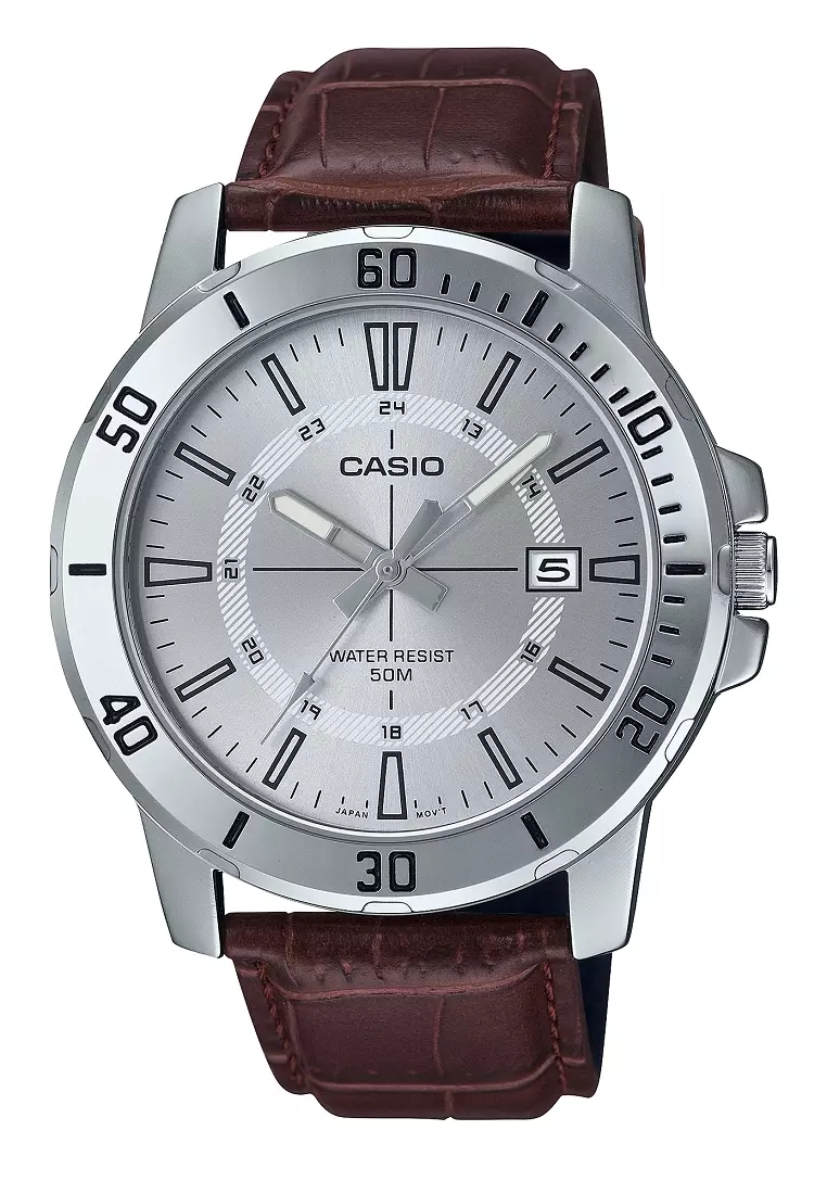 Jual Casio Men MTP-VD01L-7C Leather Original 2025 | ZALORA Indonesia