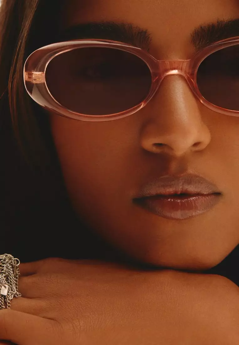 Buy QUAY Felt Cute Sunglasses - Primrose/Sepia 2025 Online | ZALORA