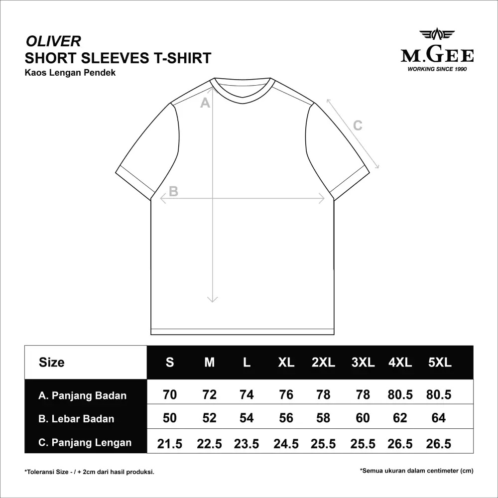 Jual MGEE MGee Kaos Polos Pria Lengan Pendek M Gee Original Oliver C145 ...