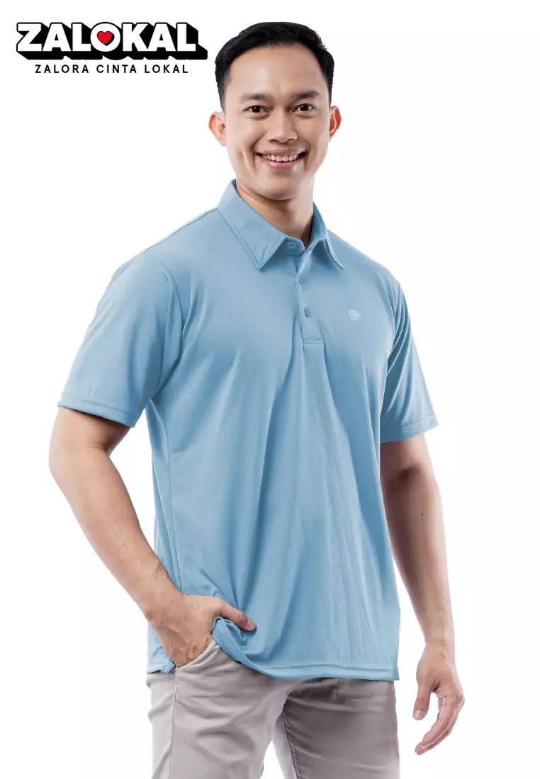 Jual Tiento Tiento Pakaian Olahraga Golf Pria Polo Dry Fit Men Airyblue ...