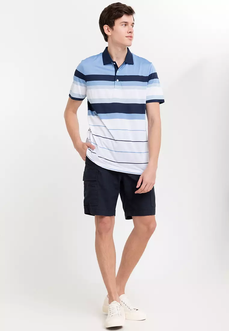 Buy Jack Nicklaus Bold Chest Stripe Polo Blue Robin 2024 Online ...