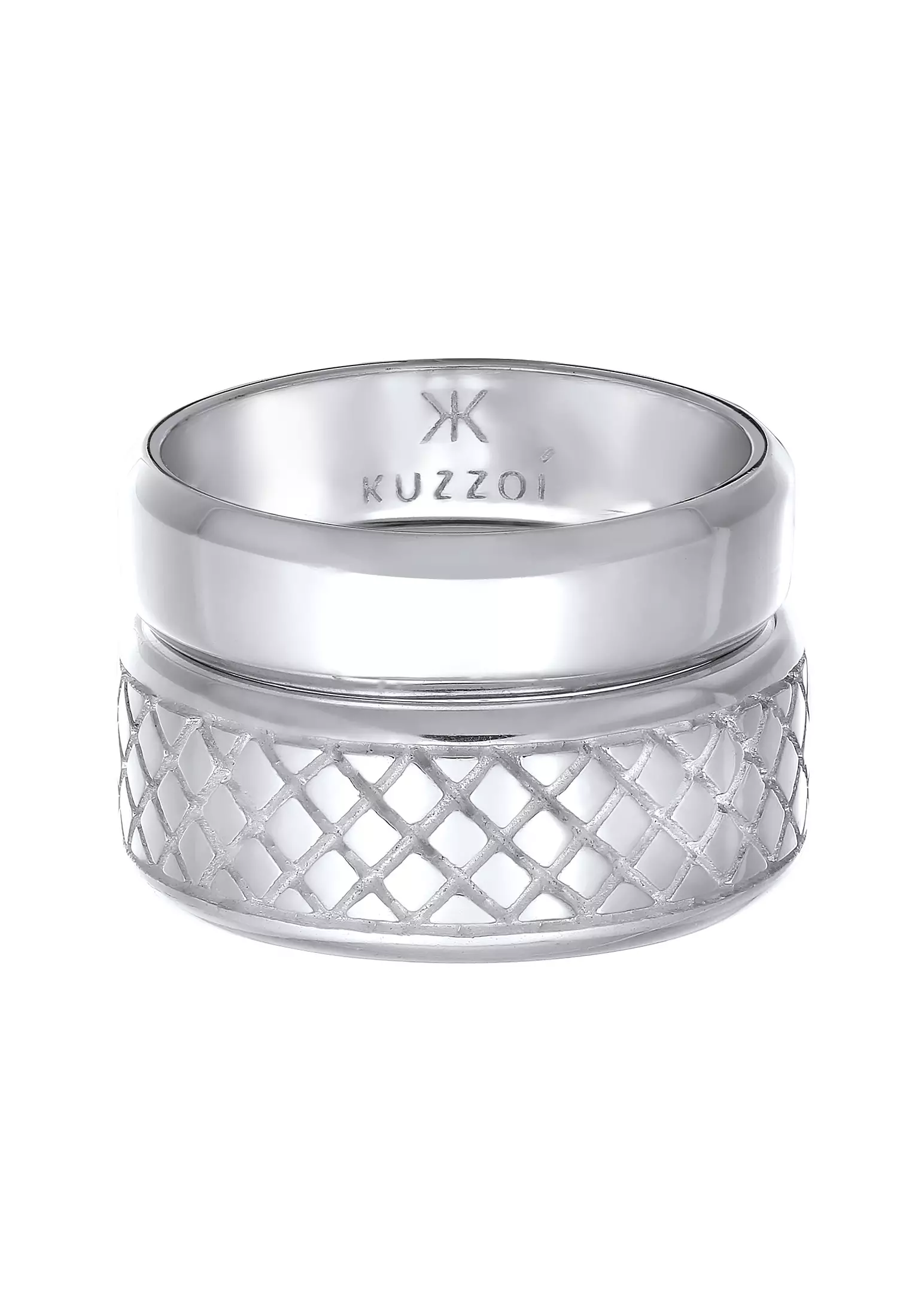 Buy Kuzzoi Ring Men Band Set Basic Massive Trend Online | ZALORA Malaysia