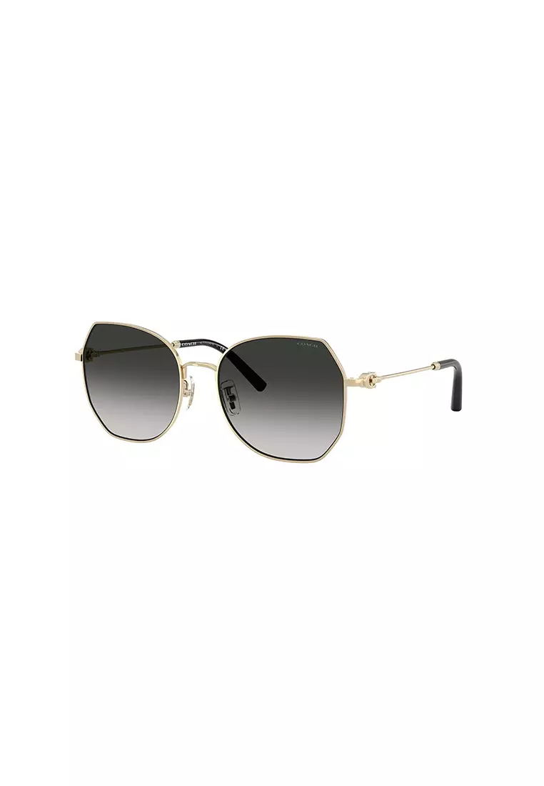 網上選購 Coach Women's Irregular Frame Gold Metal Sunglasses - HC7175 2025 ...