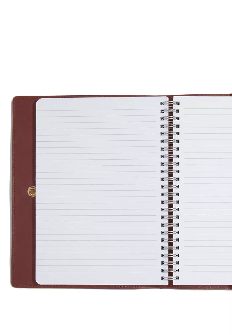 Buy Coach Notebook In Signature Canvas - Oxblood 2025 Online | ZALORA