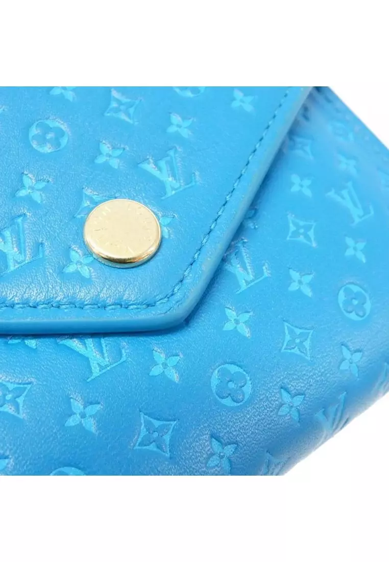 Buy Louis Vuitton Pre-Loved Louis Vuitton Blue Leather Victorine 2025 ...