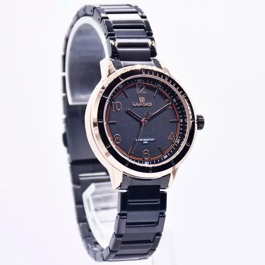 Jual Naviforce Naviforce 5021 Rosegold Rantai Hitam Dasar Hitam Cewek ...
