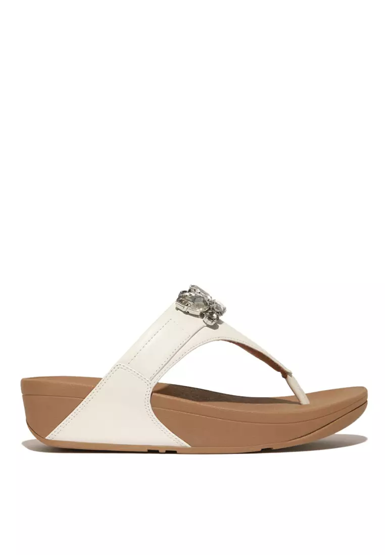 Buy Fitflop FitFlop LULU Jewel-Deluxe Leather Toe-Post Sandals - Urban ...