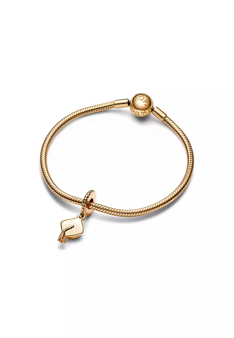 Buy PANDORA Pandora 14K Gold Plated Graduation Cap Dangle Charm Online ...