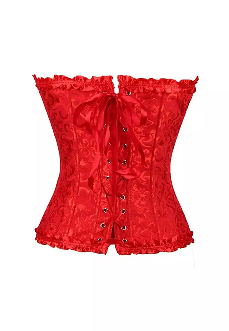 Buy Lycka Ldb4038a Lady One Piece Corset Nightwear Red 2023 Online