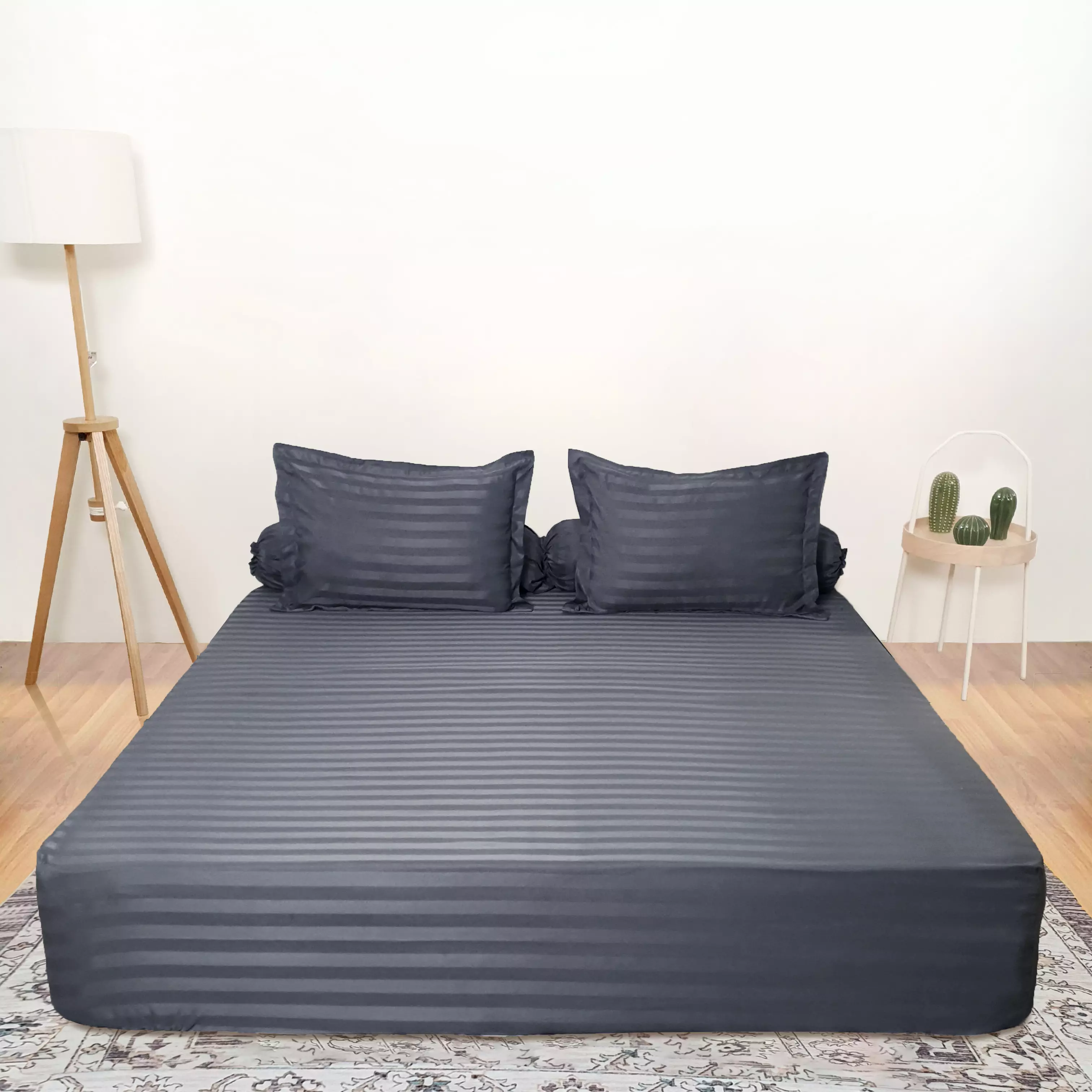 Jual Vito Tinggi 30: Sprei Fitted King 180x200 Microtencel Dobby Stripe ...