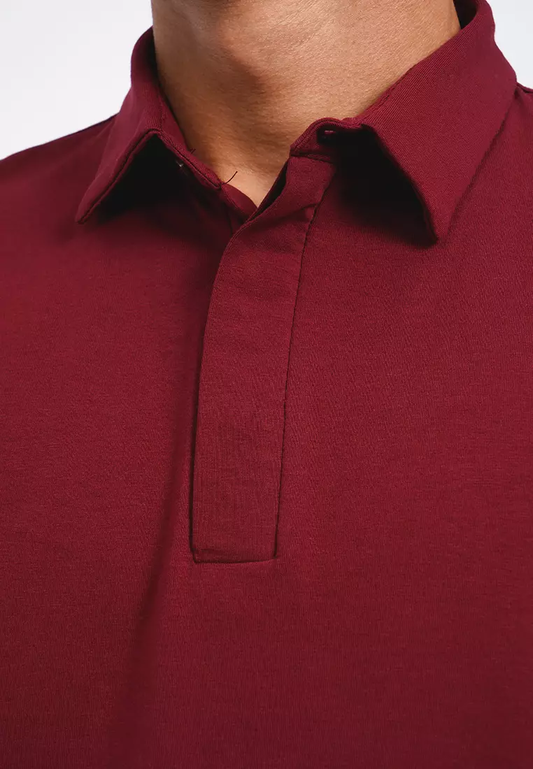 Jual Executive Hidden Placket Polo Shirt Original 2026 | ZALORA Indonesia