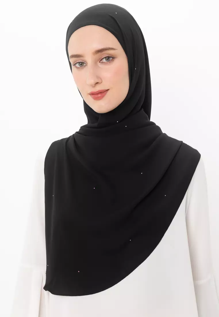 Buy Naelofar Lady Noor Semi-Instant Hijab With Inner 2025 Online | ZALORA