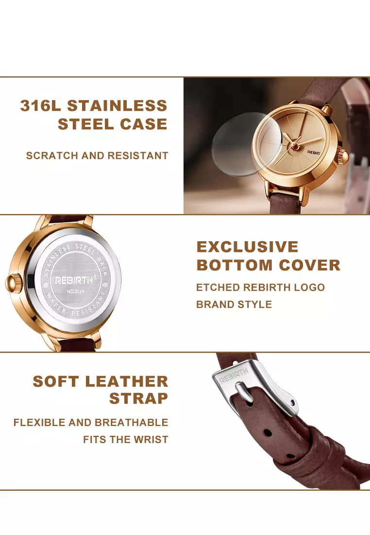 Jual Rebirth Watch REBIRTH Jam Tangan Wanita Gaya Korea yang Elegan ...