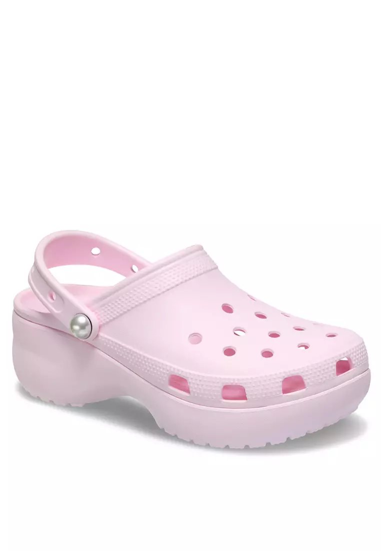 Buy Crocs Classic Platform Pearl Clogs 2025 Online | ZALORA