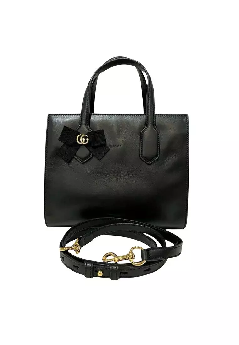 Buy Gucci Pre-Loved Gucci Black Leather Shoulder 2025 Online | ZALORA ...