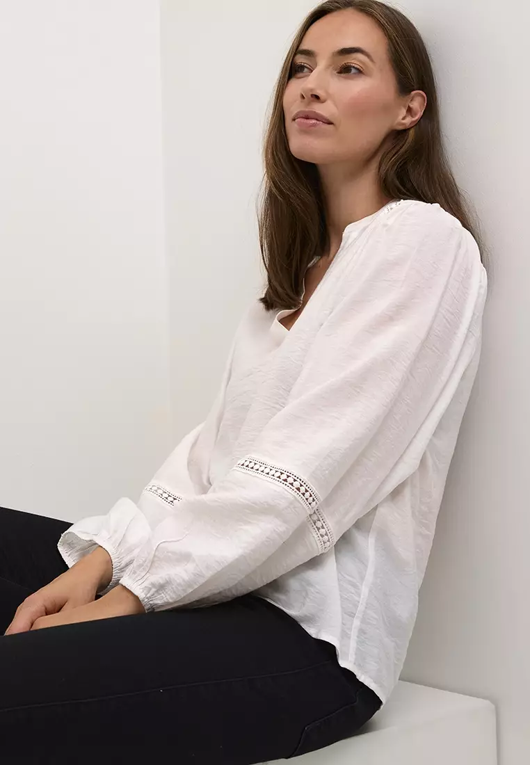 Buy KAFFE Bloom Blouse 2025 Online | ZALORA