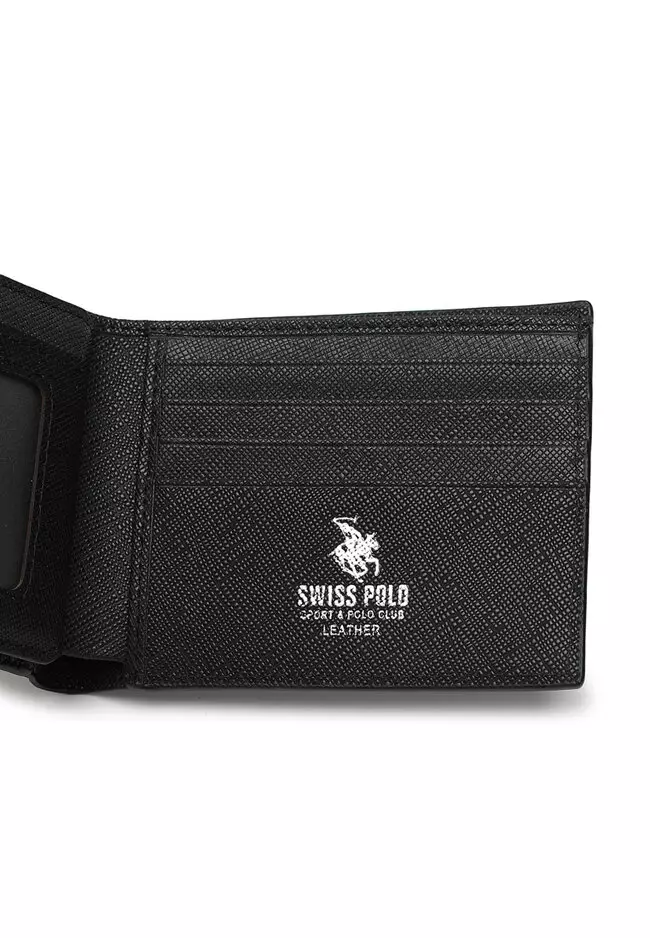 Buy Swiss Polo Genuine Leather RFID Short Wallet - Black 2025 Online ...