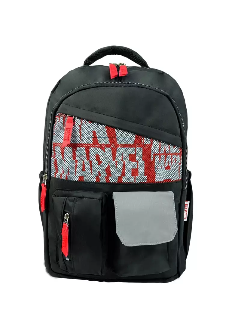 Buy Poly-Pac Marvel 18"Style Notebook Backpack -VAN2477-BLACK Online ...