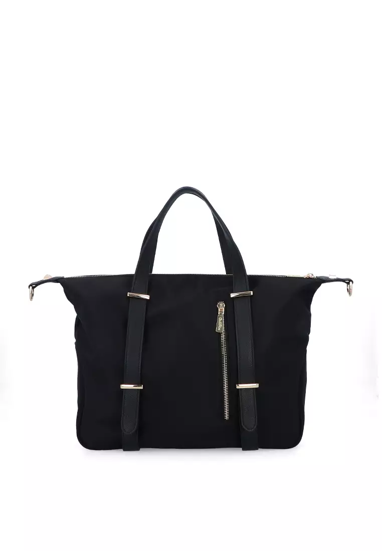 Buy Carlo Rino Black Urban Chic Noir Tote 2026 Online | ZALORA