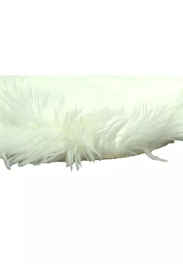 Buy HOOGA HOOGA Merynna Faux Sheep Ivory White Rug Online | ZALORA Malaysia