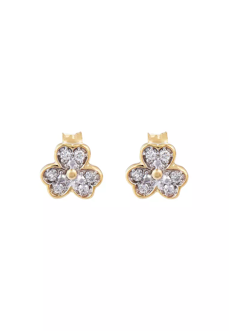 Buy HABIB HABIB Diamond Earrings in 375/9K Yellow Gold 457530224 Online ...