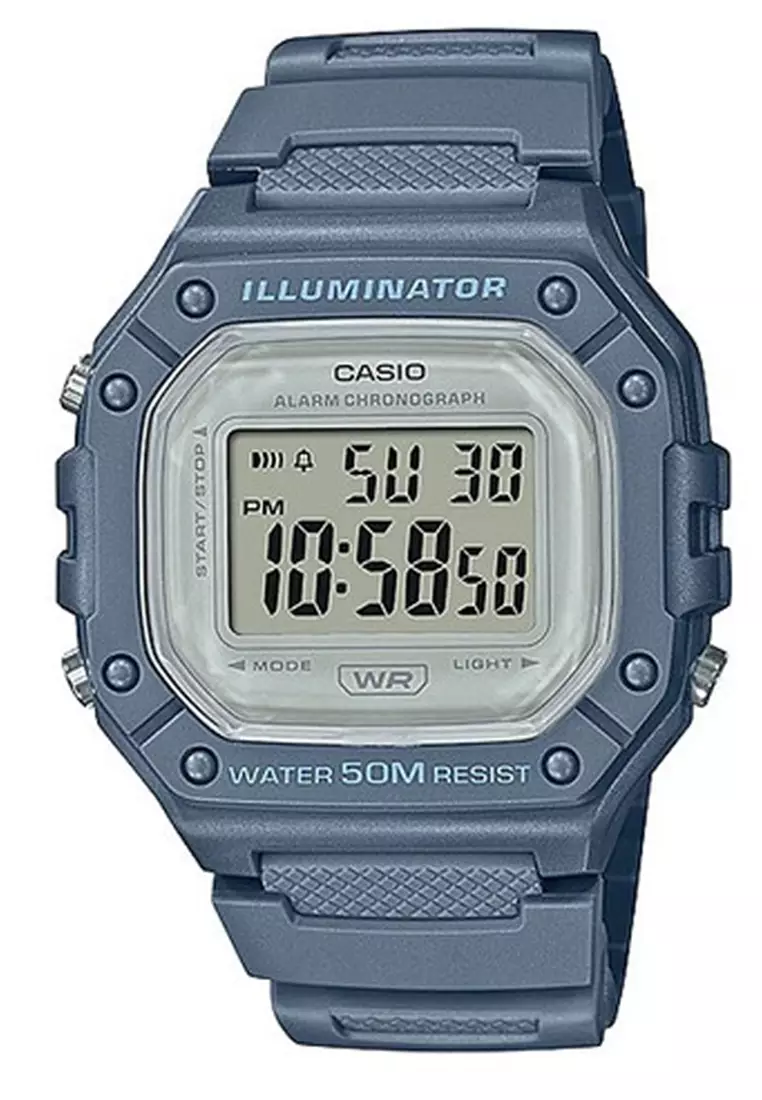 Jual Casio CASIO W-218HC-2AVDF LIGHT BLUE Original 2025 | ZALORA ...