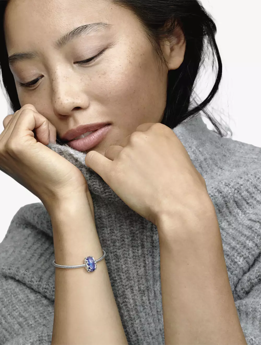 Jual Pandora Galaxy Blue & Star Murano Charm - Silver Original 2025 ...