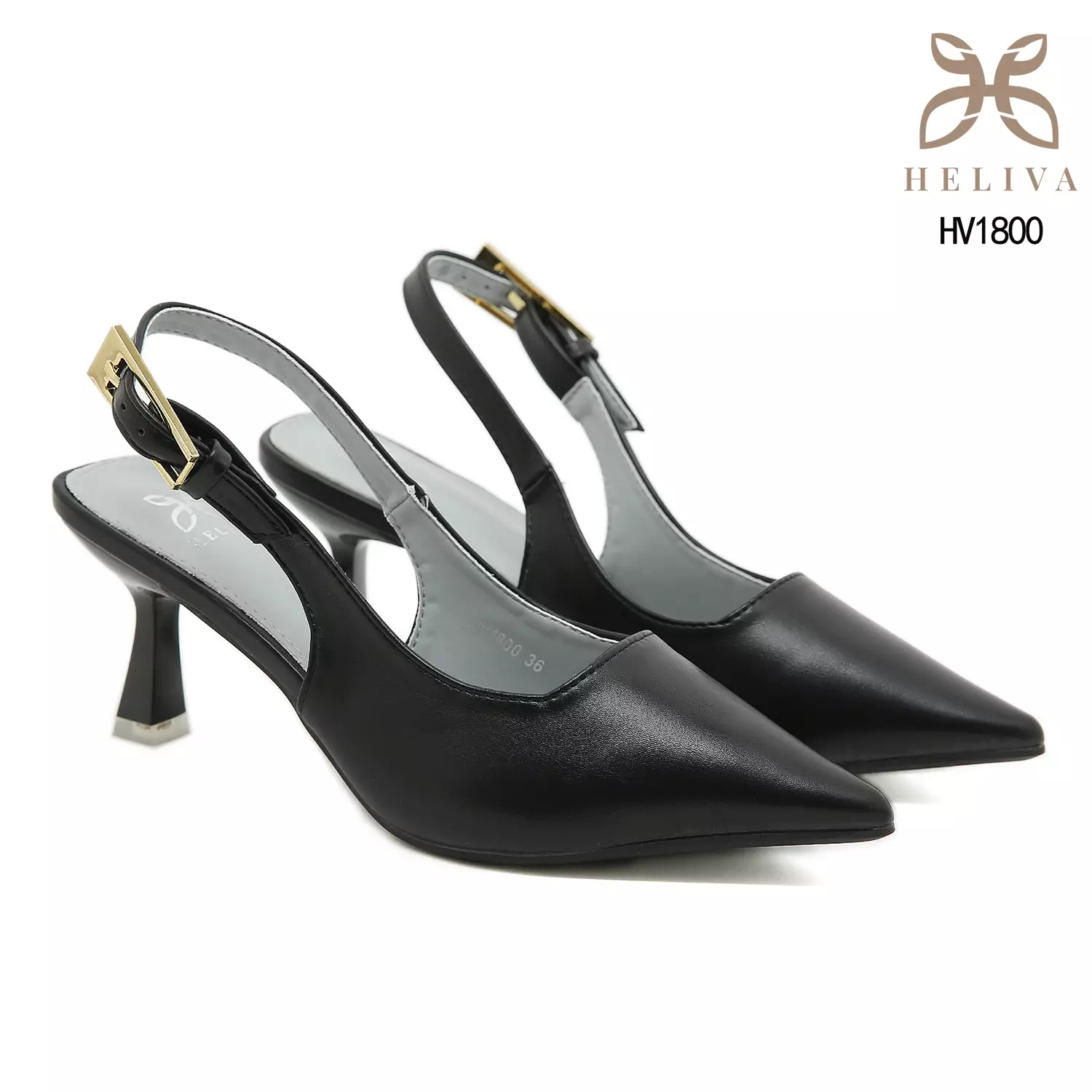 Jual HELIVA Heliva Paula Women High Heels Sling Back Sol 7cm Original ...