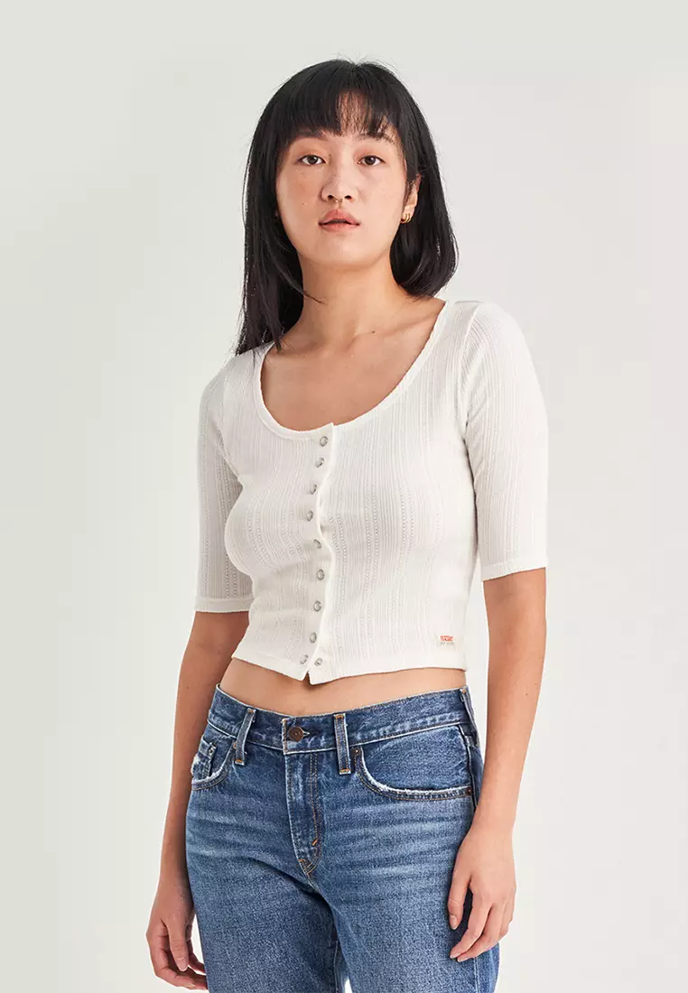 Buy Levi's Women's Dry Goods Pointelle Top A4769-0001 2025 Online ...