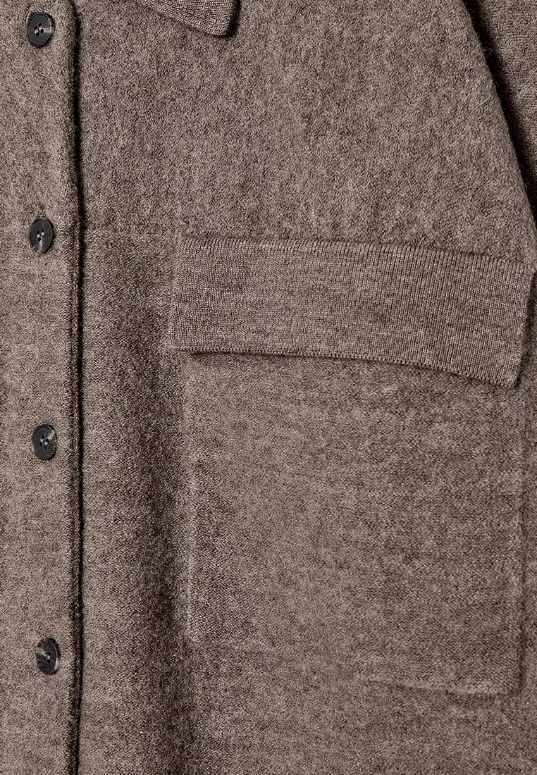 Buy COS Relaxed Boiled Merino Wool Shirt 2025 Online | ZALORA