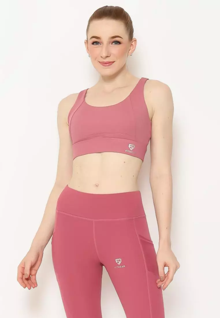 Jual FITWEAR Fitwear - SportBra Olahraga Wanita EDNA CRISSCROSS HOOK ...