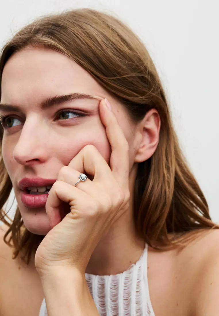 Buy PANDORA Pandora White Eternity Circle Ring - June Online | ZALORA ...