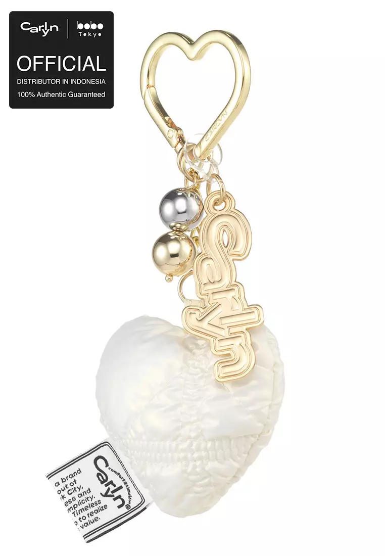 Jual Bobo Tokyo Keychain Carlyn - My Heart Keyring Ivory - Official ...