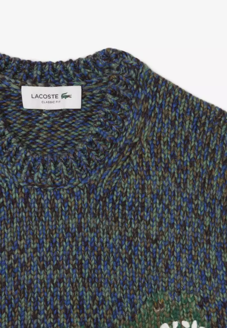 Buy Lacoste Mercerized Knit Intarsia Crocodile Sweater 2026 Online | ZALORA