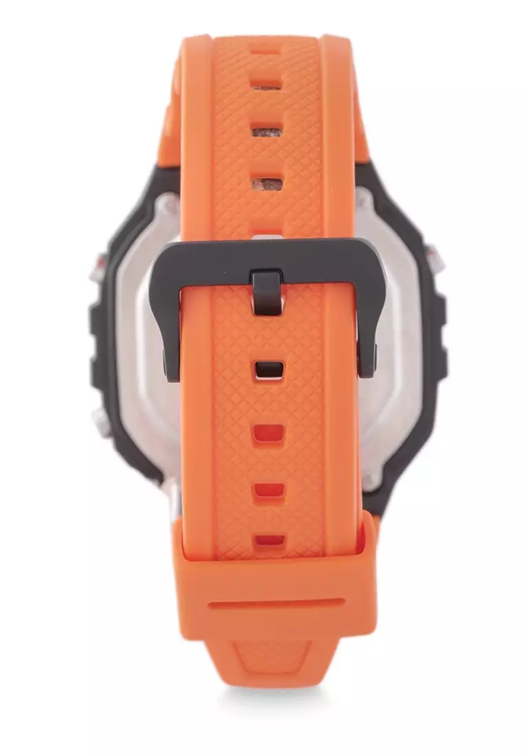 Jual Casio Casio Jam Tangan Pria - Orange Black - Resin - W-218H-4B2VDF ...