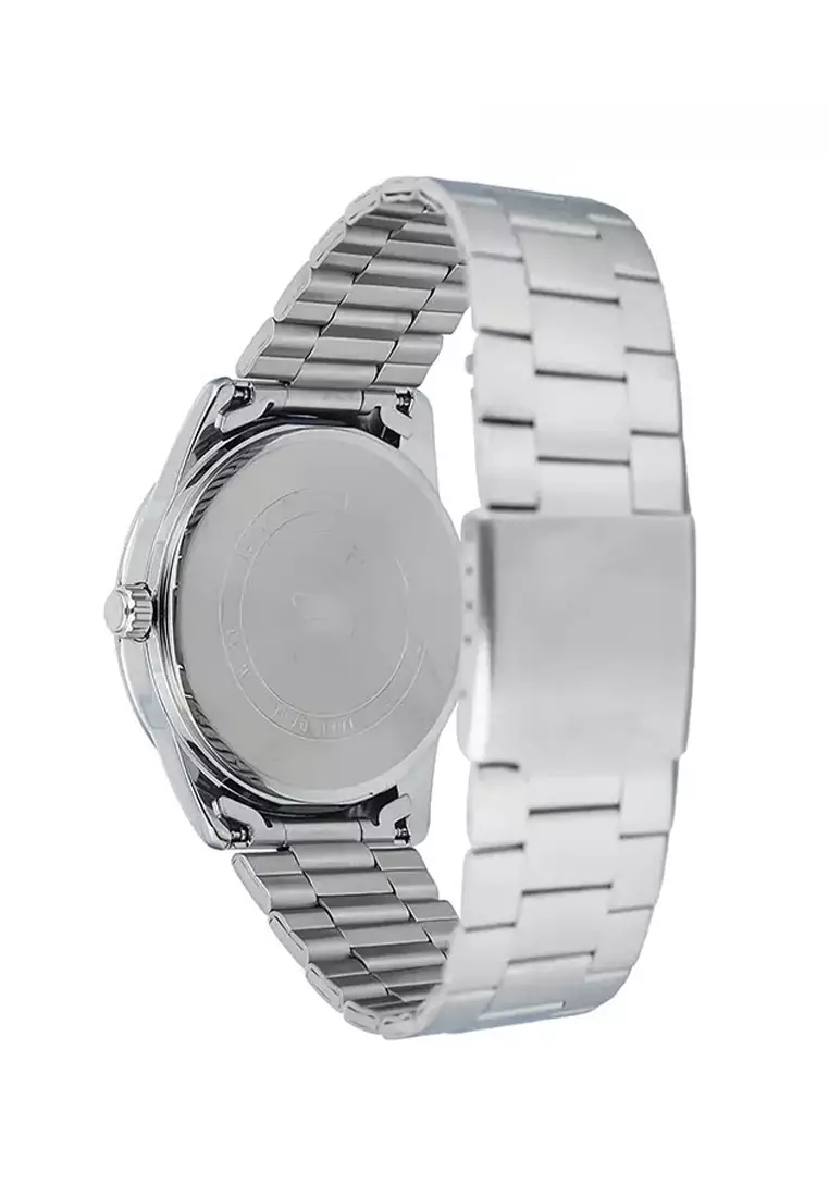 Jual CASIO Casio Jam Tangan Pria - Silver Light Blue - Stainless Steel ...