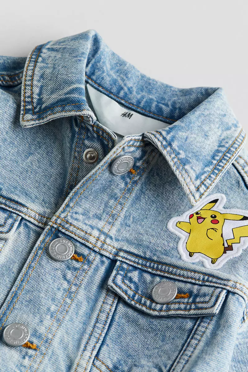 Buy H&M Print-motif denim jacket Online | ZALORA Malaysia