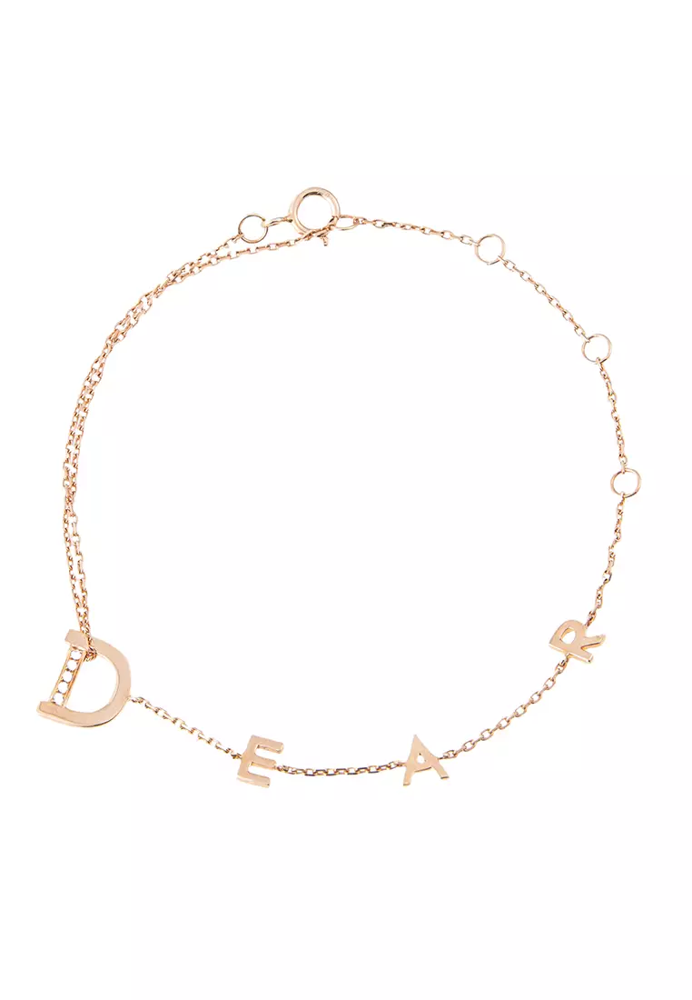 LITZ LITZ 18K White and Rose Gold Diamond Bracelet DB137 2024 | Buy ...