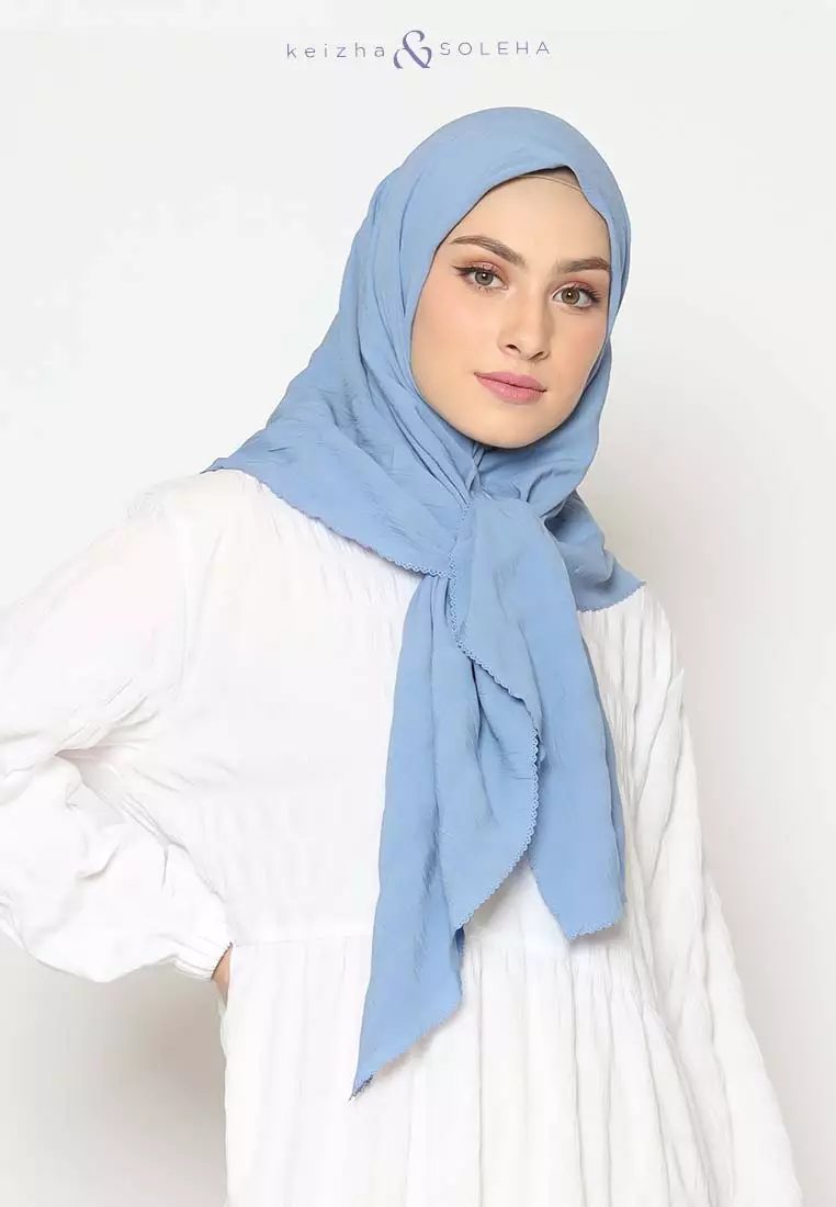 Jual keizha & SOLEHA Keizha & Soleha Pashmina Sakura Biru Original 2024 | ZALORA Indonesia