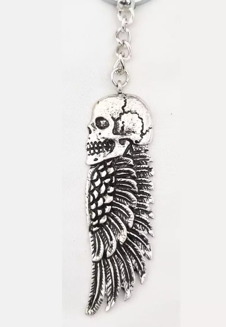 Jual San Marco Skull Feather Key Holder Silver Original 2025 | ZALORA ...