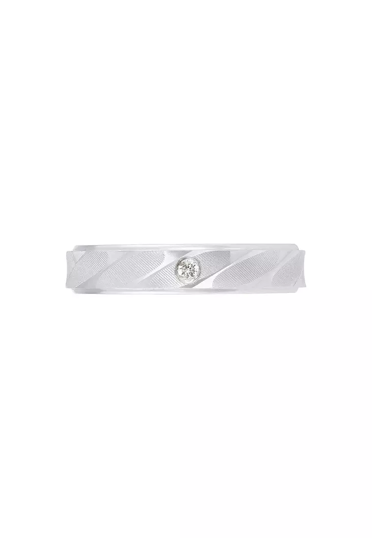 Buy HABIB HABIB Diamond Ring in 750/18K White Gold A0318-A Online ...