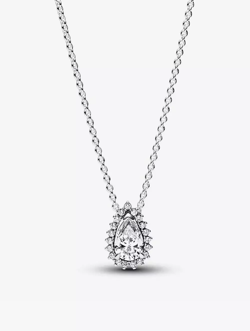 Jual PANDORA Sterling silver collier with clear cubic zirconia Original ...